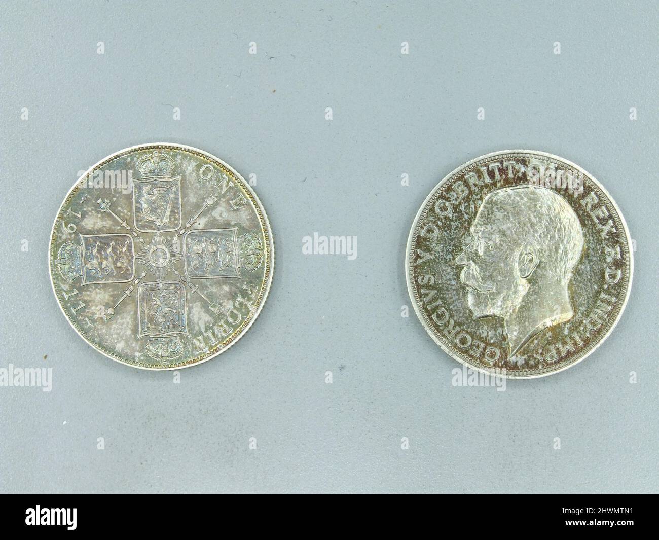 1 Florin from Board of Revenue. Mint: Board of Revenue Stock Photo - Alamy