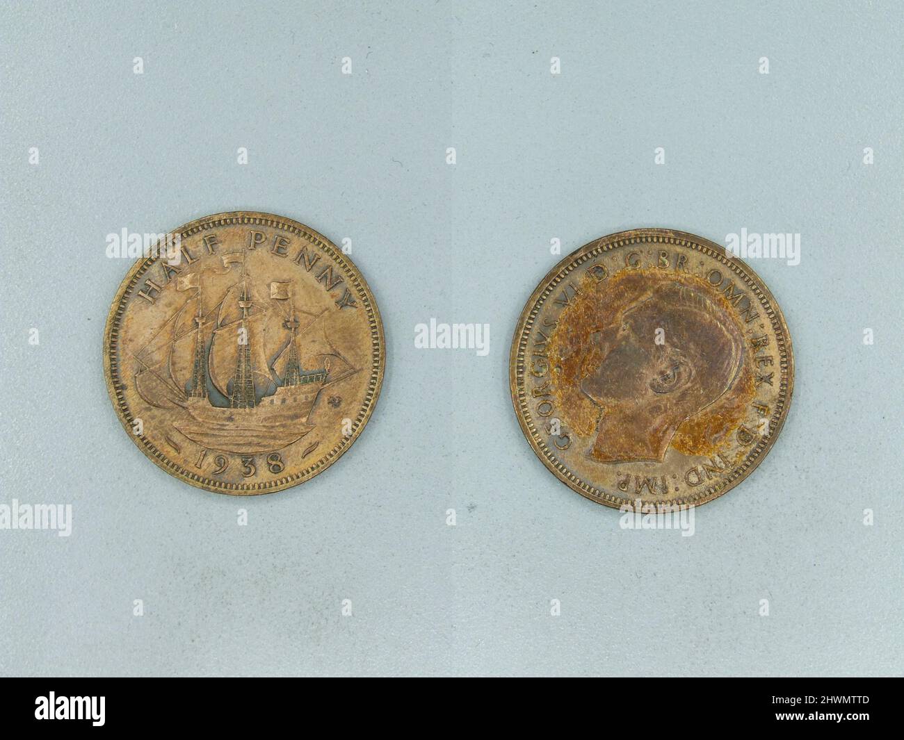 1 Penny of George VI, King of Great Britain from Board of Revenue ...