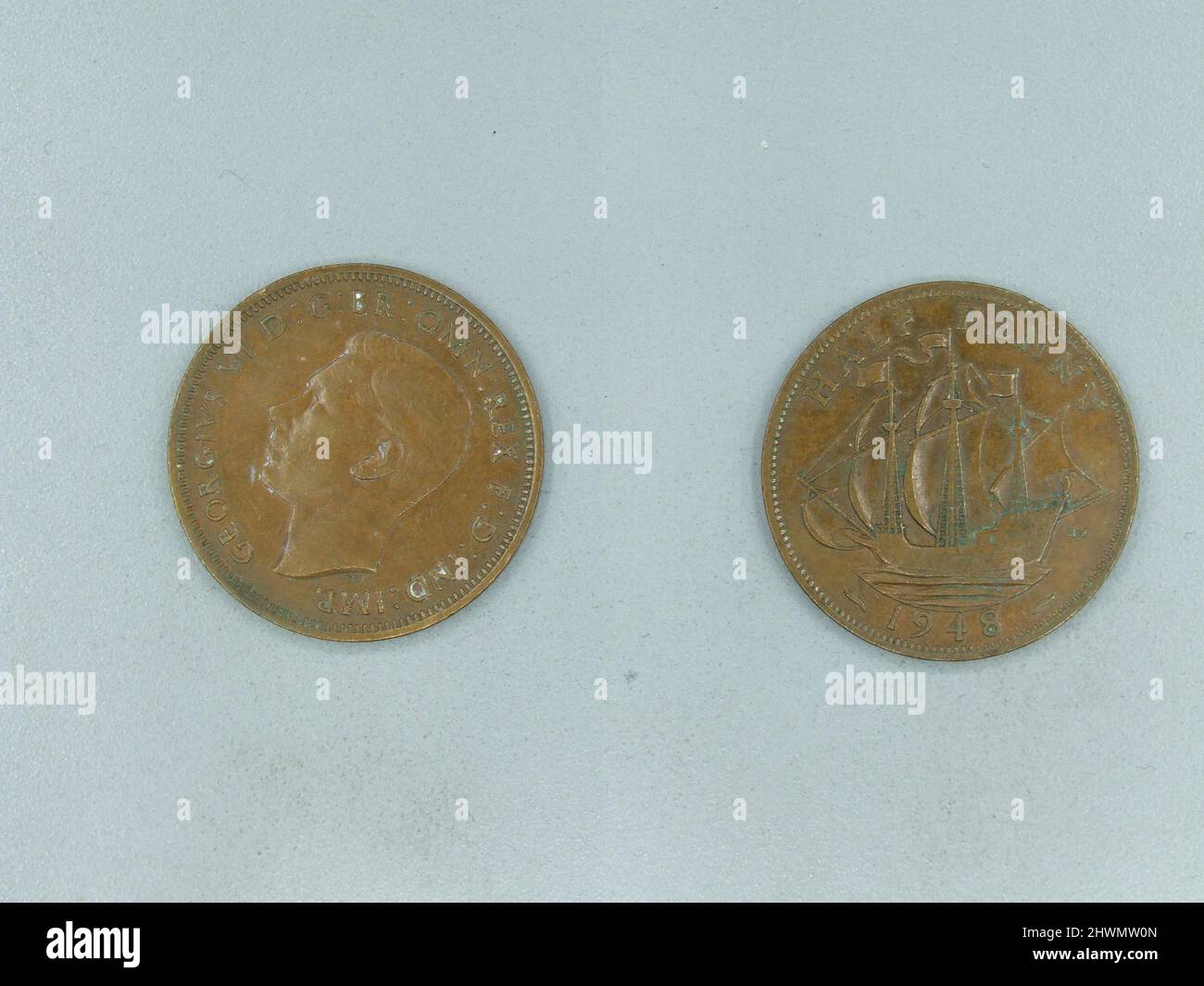 1 Penny of George VI, King of Great Britain from Board of Revenue ...