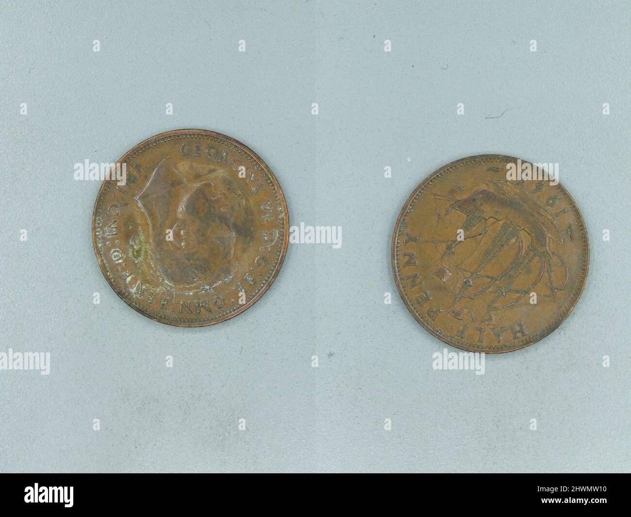 1 Penny of George VI, King of Great Britain from Board of Revenue ...