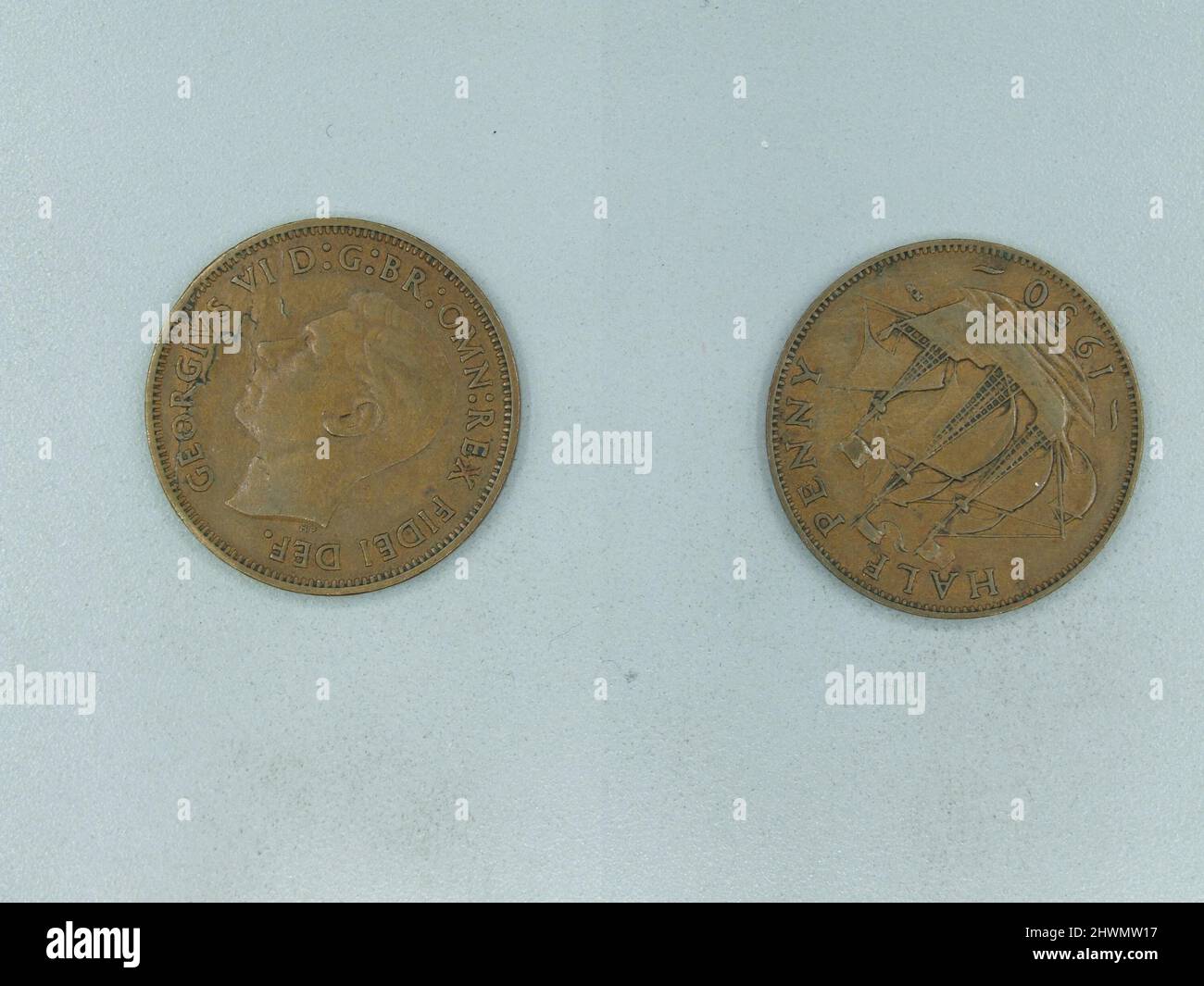 1 Penny of George VI, King of Great Britain from Board of Revenue ...