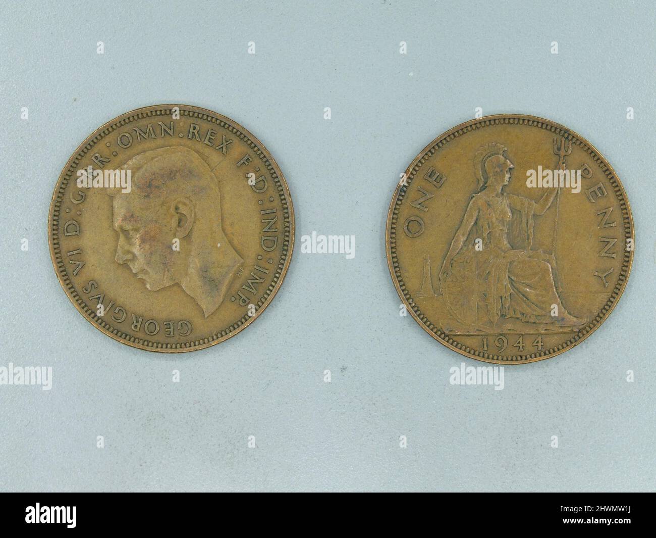 1 Penny of George VI, King of Great Britain from Board of Revenue ...