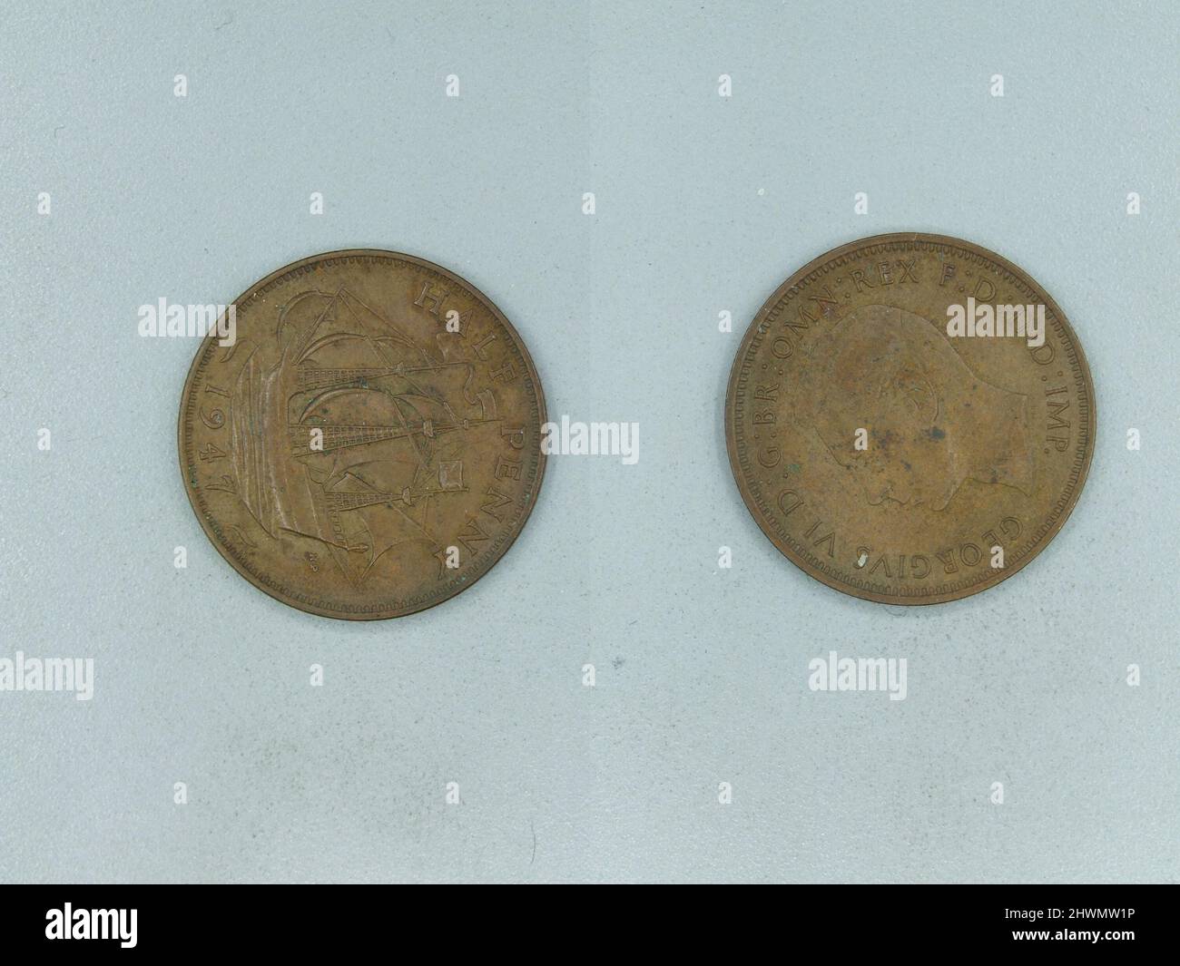 1 Penny of George VI, King of Great Britain from Board of Revenue ...