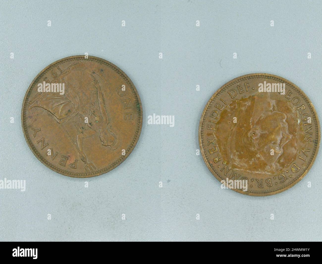 1 Penny of George VI, King of Great Britain from Board of Revenue ...