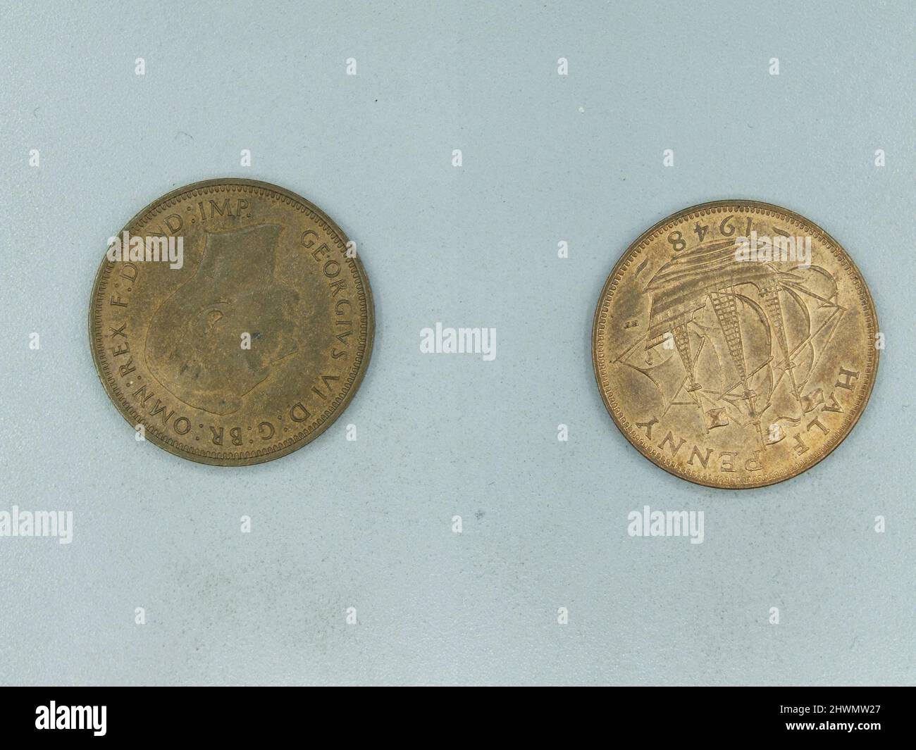 1 Penny of George VI, King of Great Britain from Board of Revenue ...