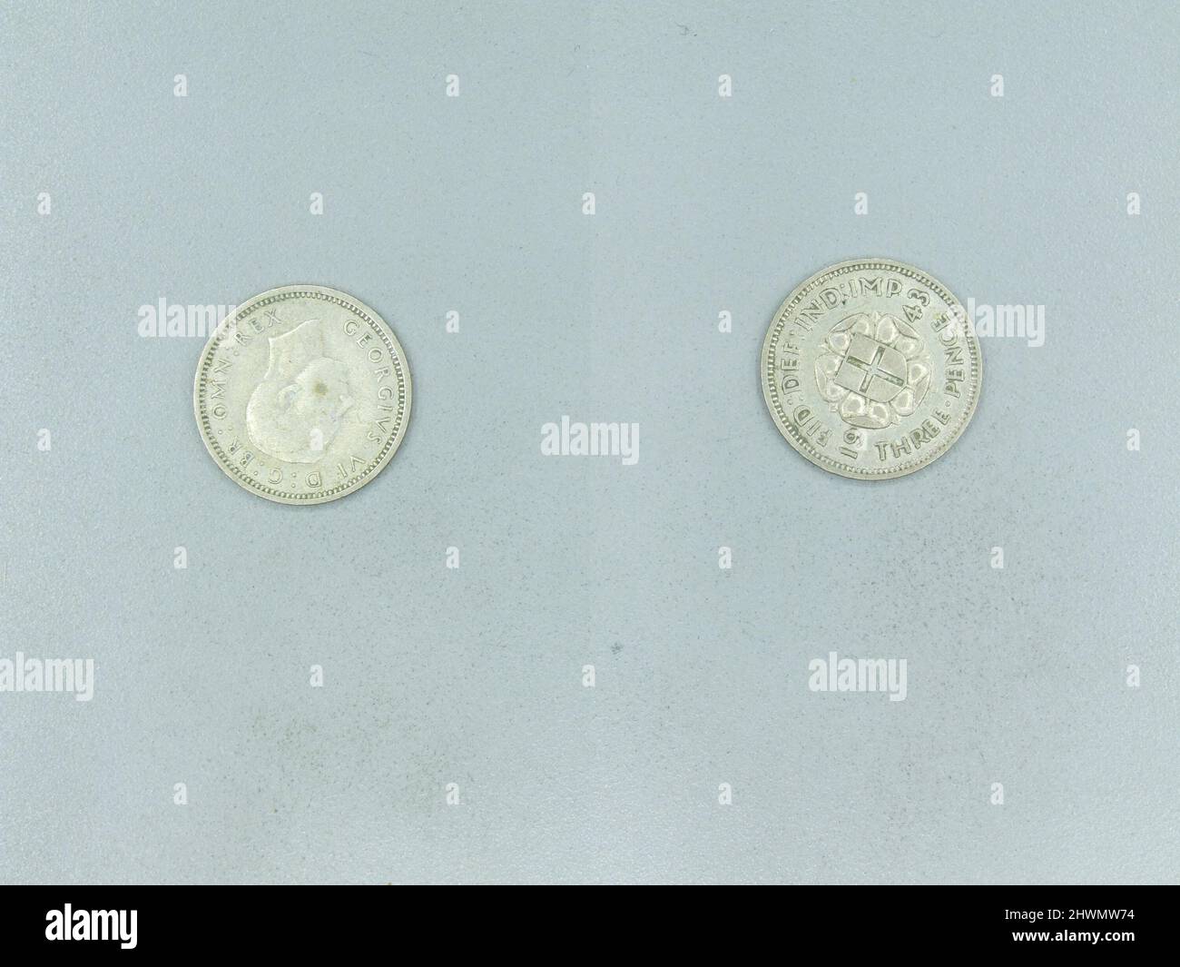 Threepence of George VI, King of Great Britain from Board of Revenue ...