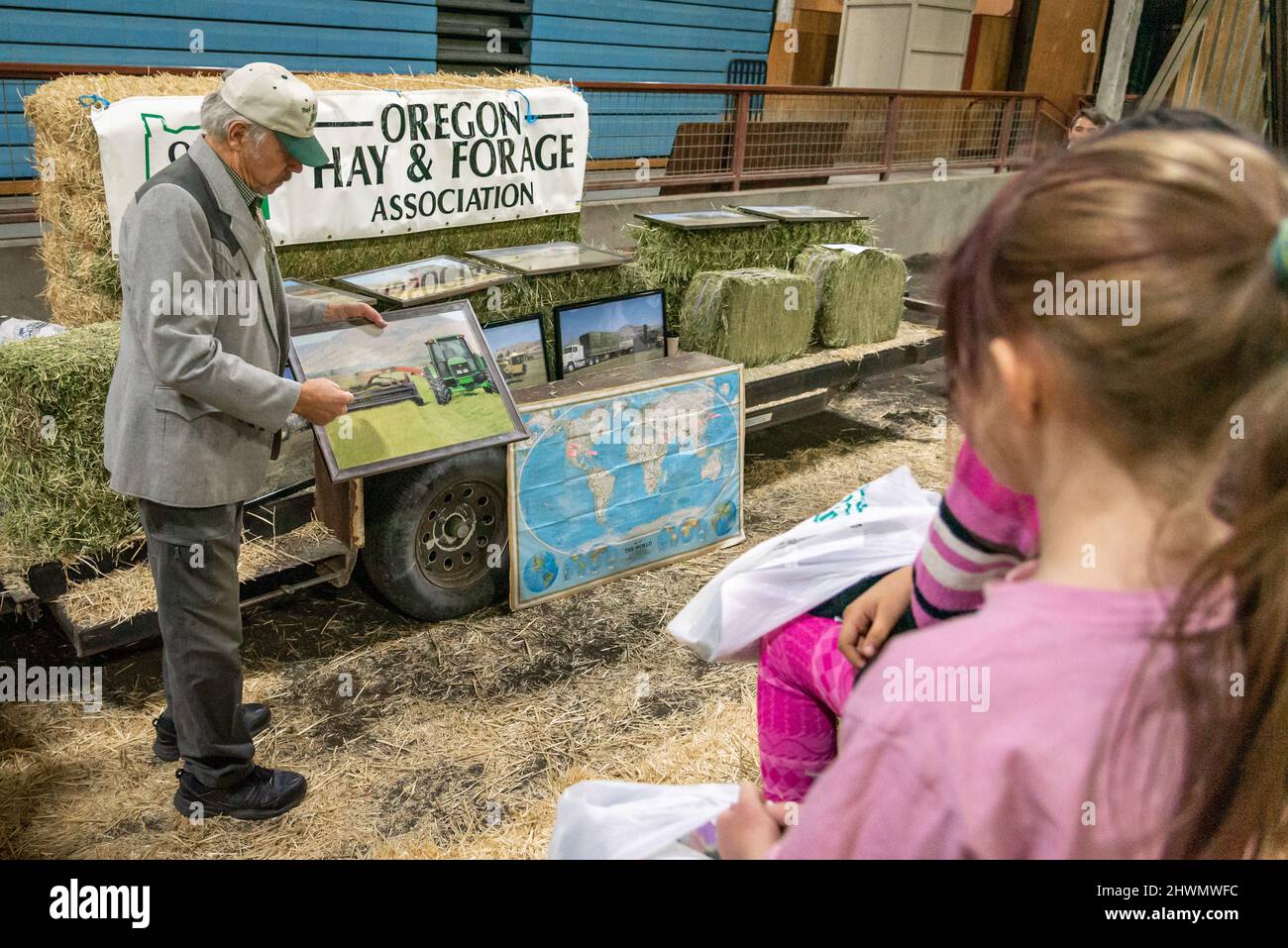 Oregon farm expo education Stock Photo - Alamy