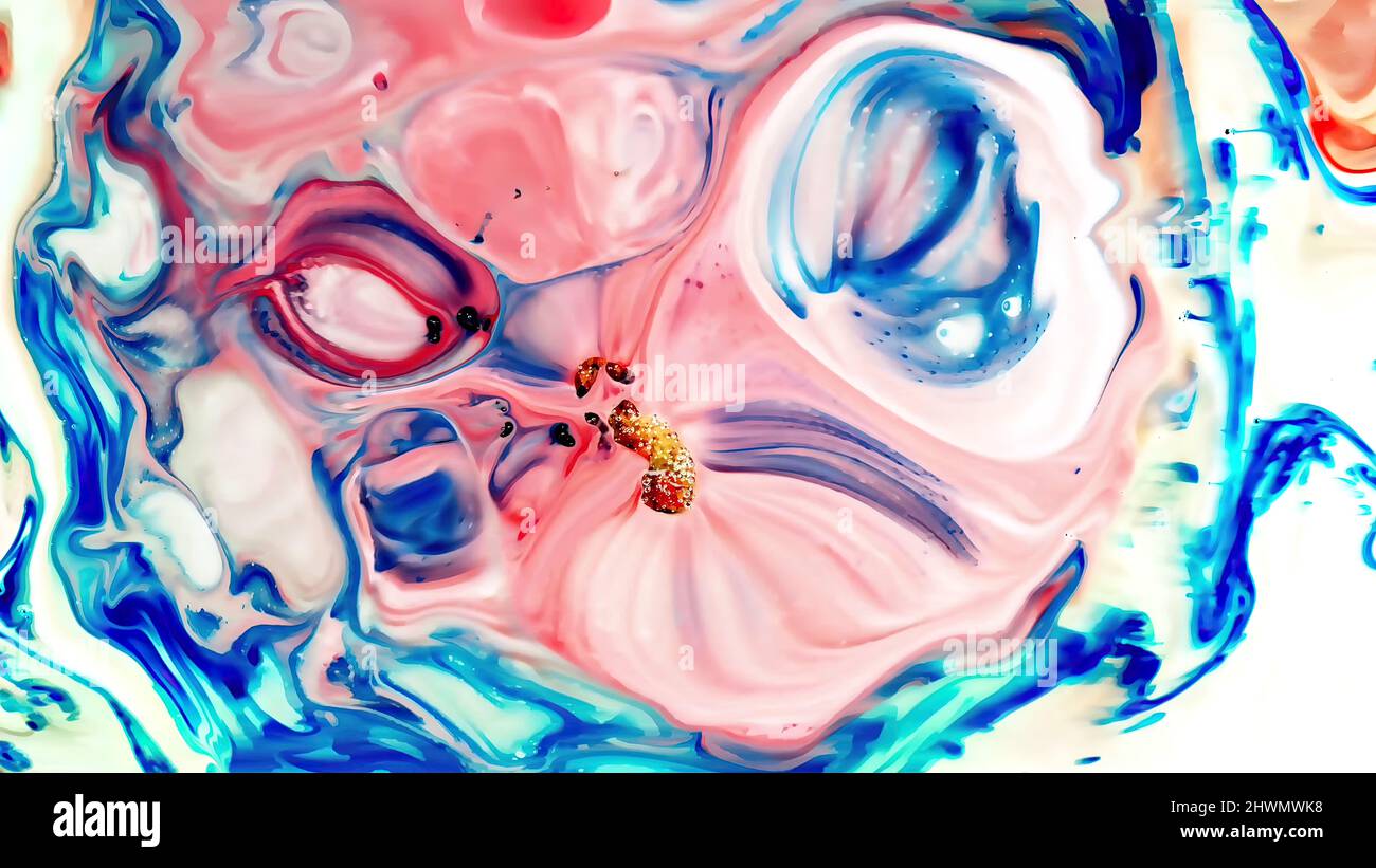 Colorful Abstract Acrylic Background Stock Photo - Alamy