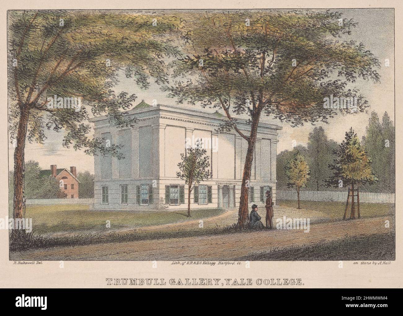 Trumbull Gallery, Yale College. Artist: Alfred HallAfter: Robert ...