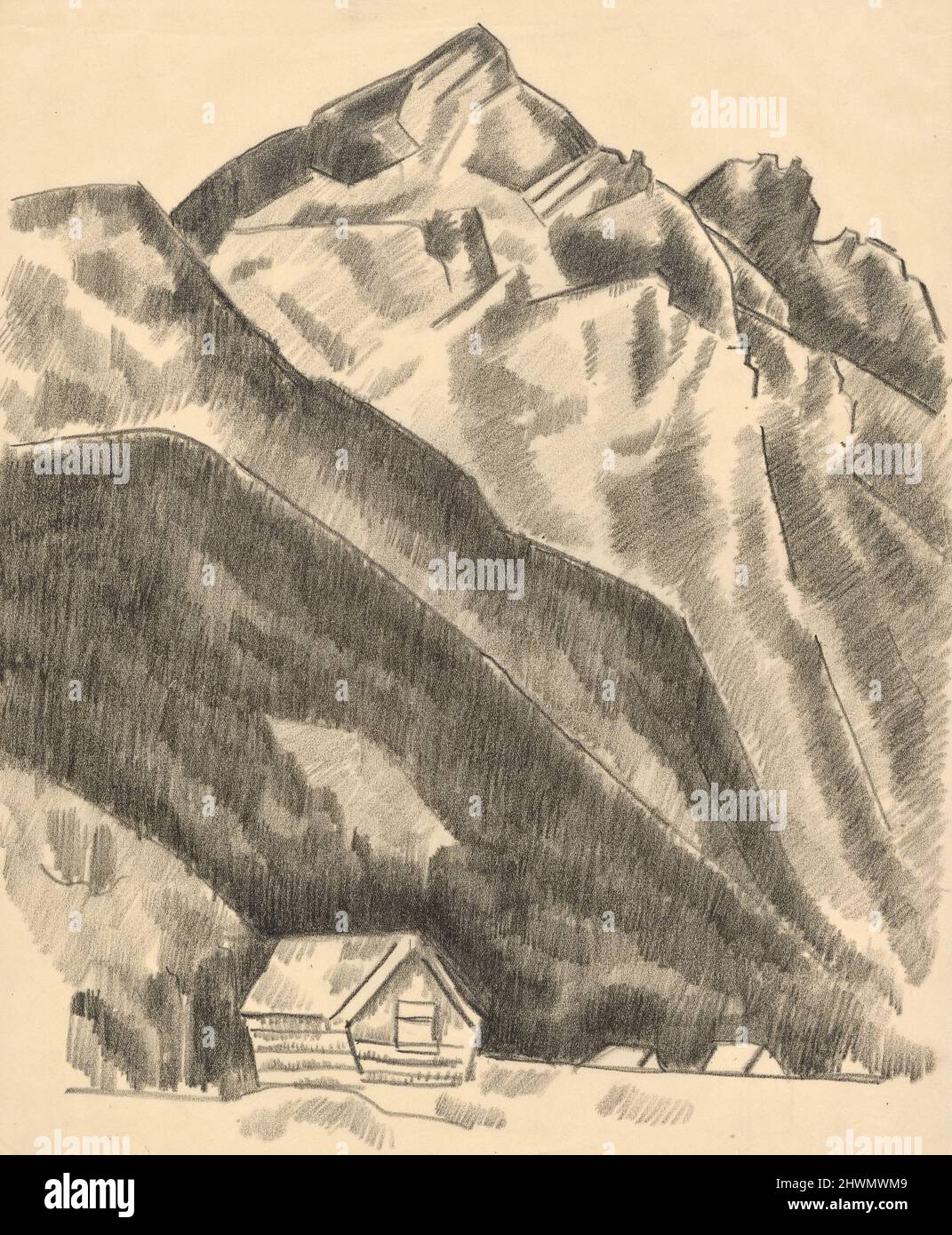 Mountain landscape (Garmisch-Partenkirchen). Artist: Marsden Hartley ...