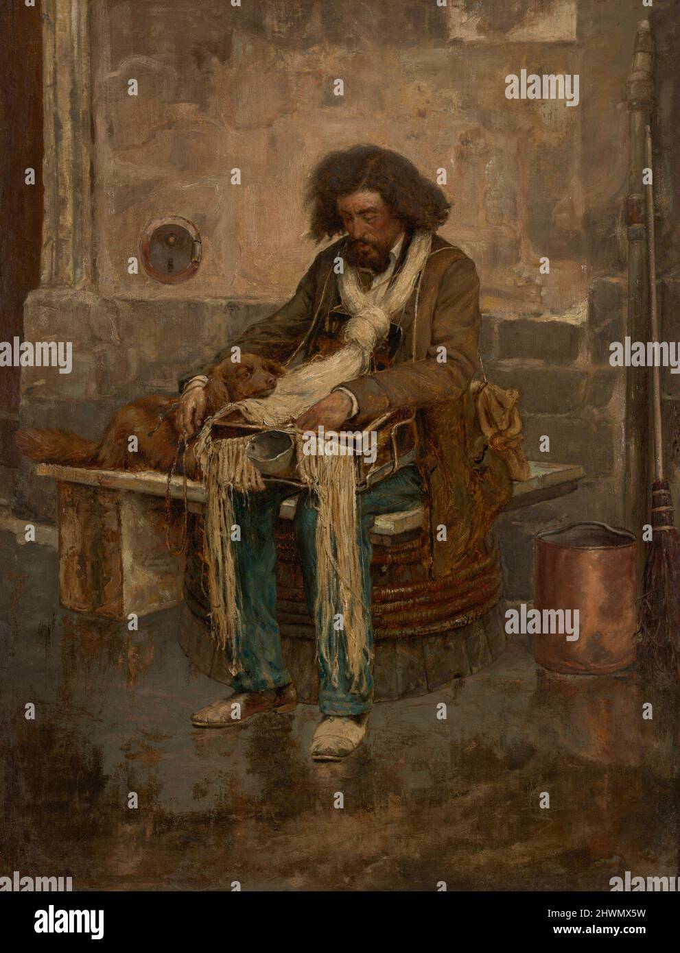 The Blind Man of Paris. Artist: Thomas Satterwhite Noble, American ...
