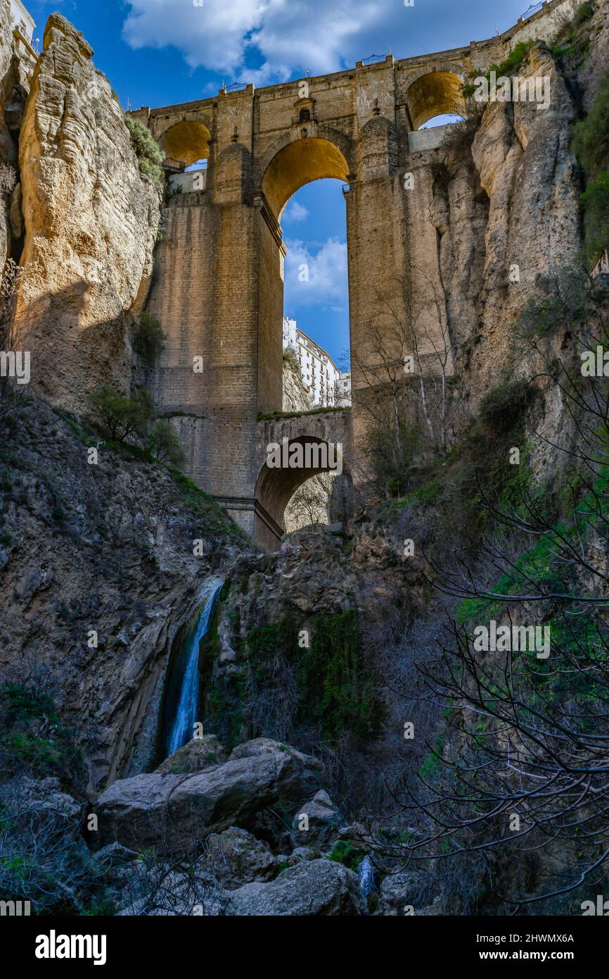 Waterfall new bridge hi-res stock photography and images - Alamy