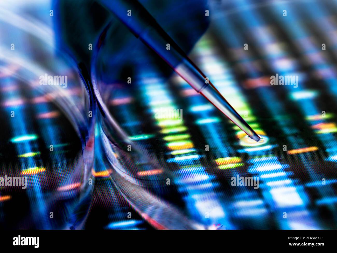 Conceptual image illustrating DNA gene editing Stock Photo - Alamy
