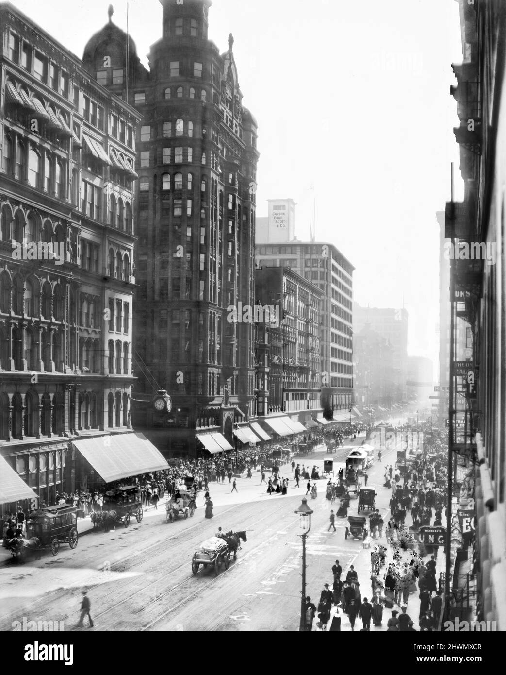 Chicago street 1900 hi-res stock photography and images - Alamy