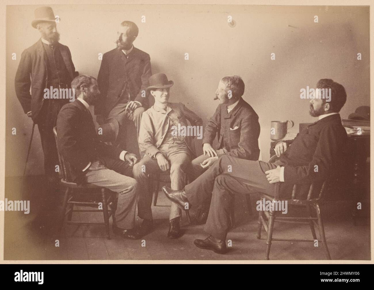 Group Portrait of Frederick B. Schell, W. C. Fitler, “Hop” (Livingston ...