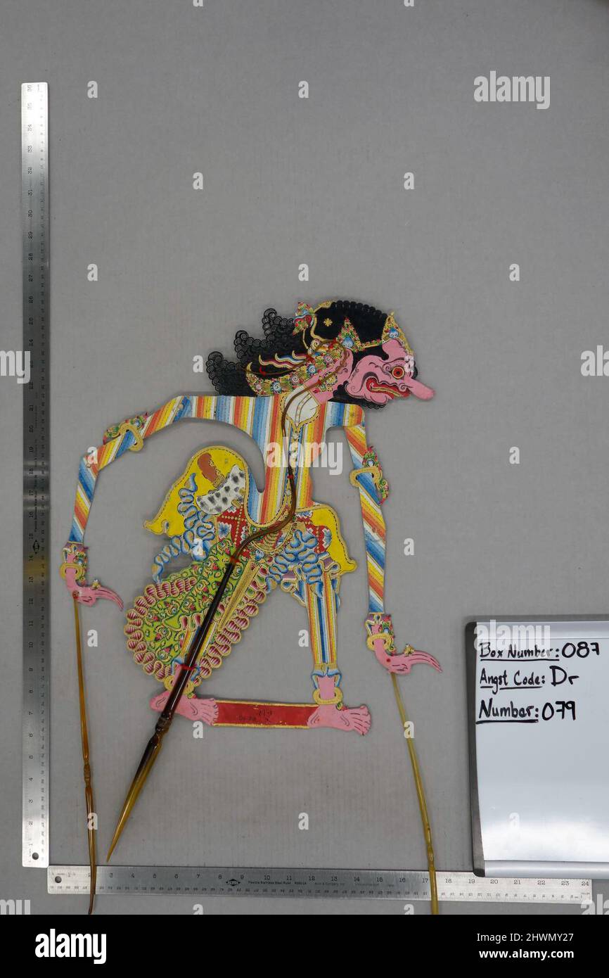 Shadow Puppet (Wayang Kulit) of Sabrangar or Tatagan, from the set Kyai ...