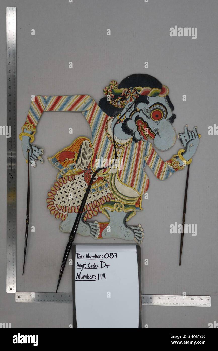 Shadow Puppet (Wayang Kulit) of Buta Terong, from the set Kyai Drajat ...