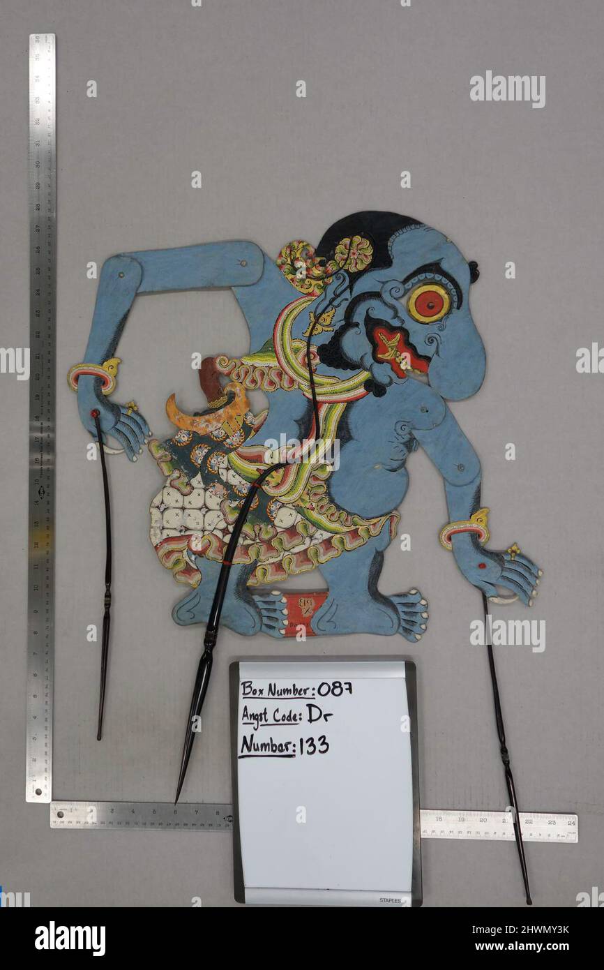 Shadow Puppet (Wayang Kulit) of Buta Terong, from the set Kyai Drajat ...