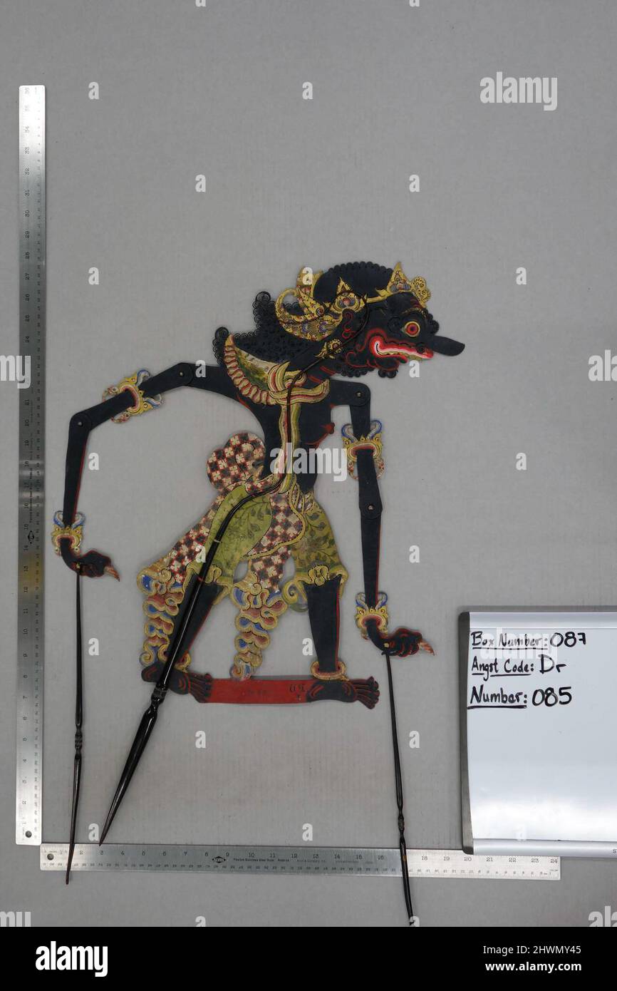 Shadow Puppet (Wayang Kulit) of Macan Anggelun, from the set Kyai ...