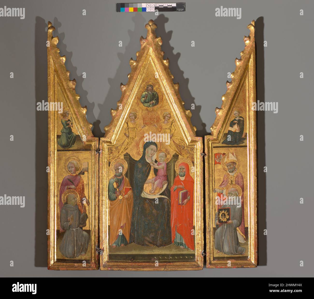 Virgin and Child surrounded by Saints Ansanus, Francis, Peter, Jerome ...