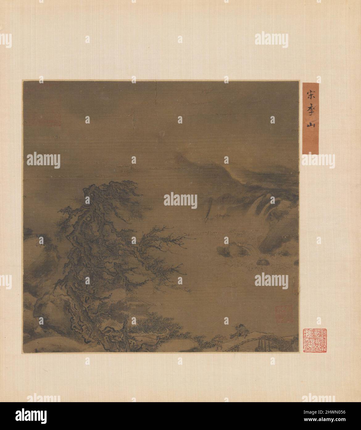 Winter Landscape. Artist, attributed to: Li Shan, Chinese, 1150–1201 ...