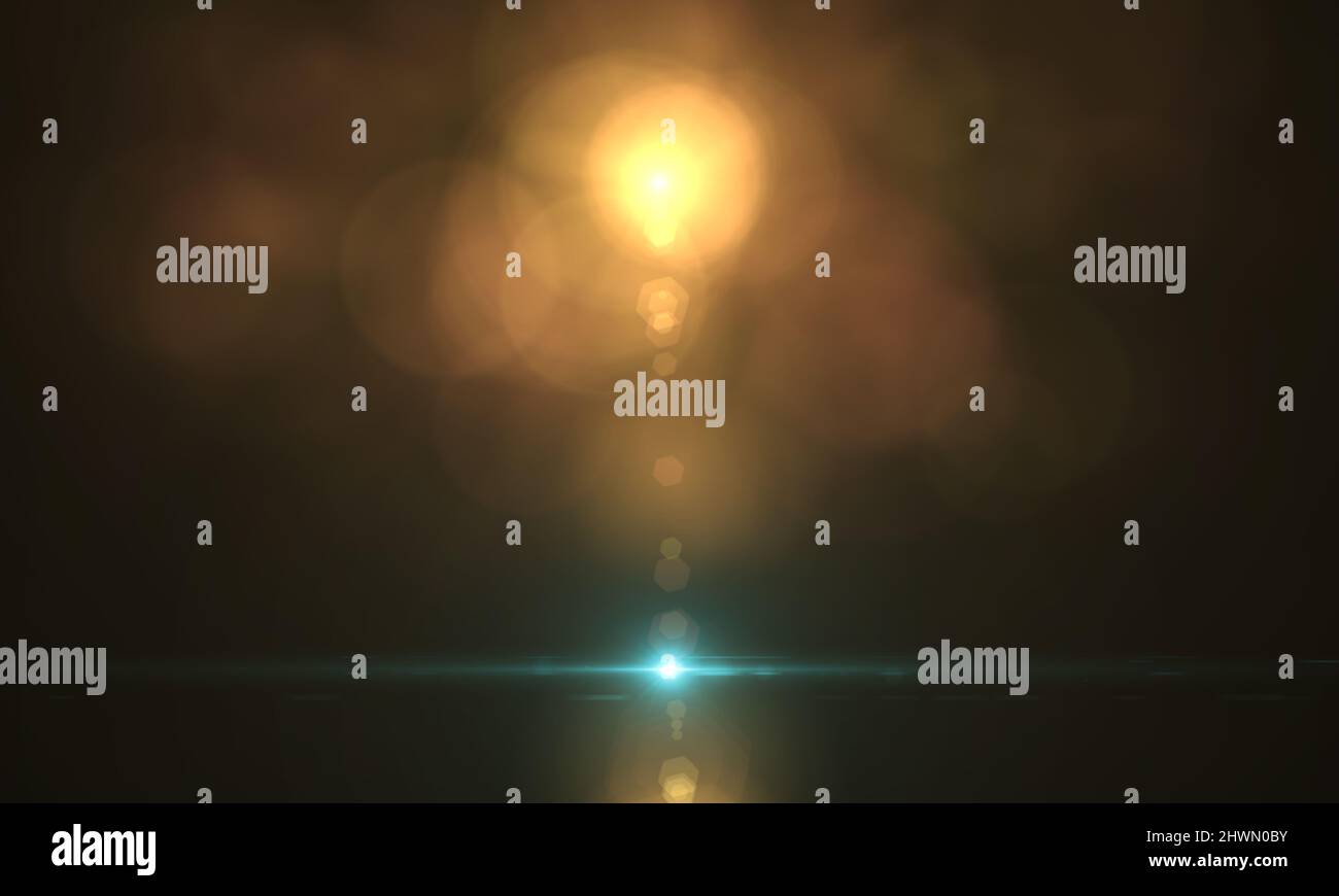 Lens Flare light over background. Easy to add overlay or screen filter ...