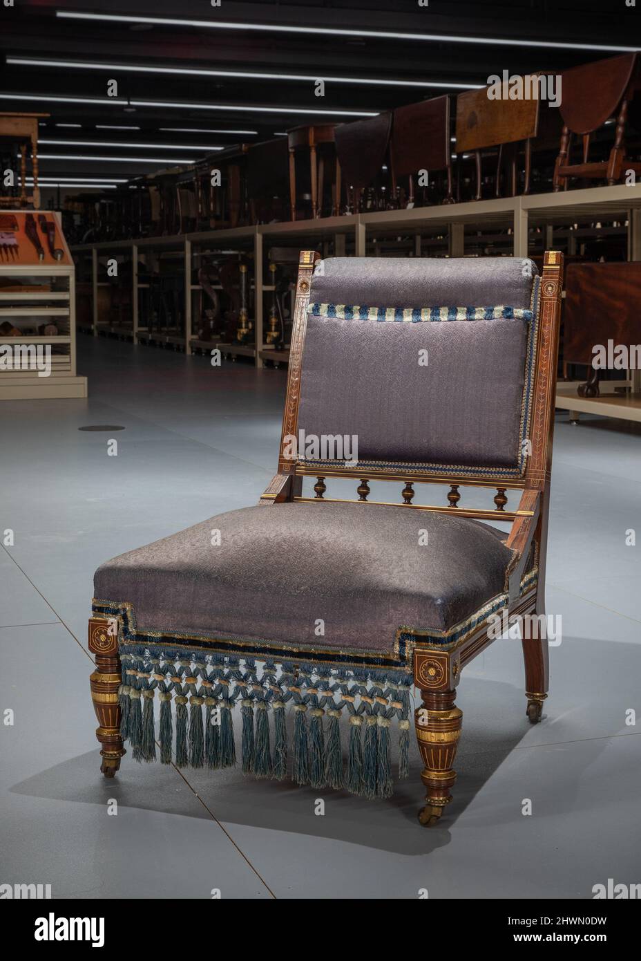 Reception chair. Maker, attributed to: Herter Brothers, American, 1864 ...