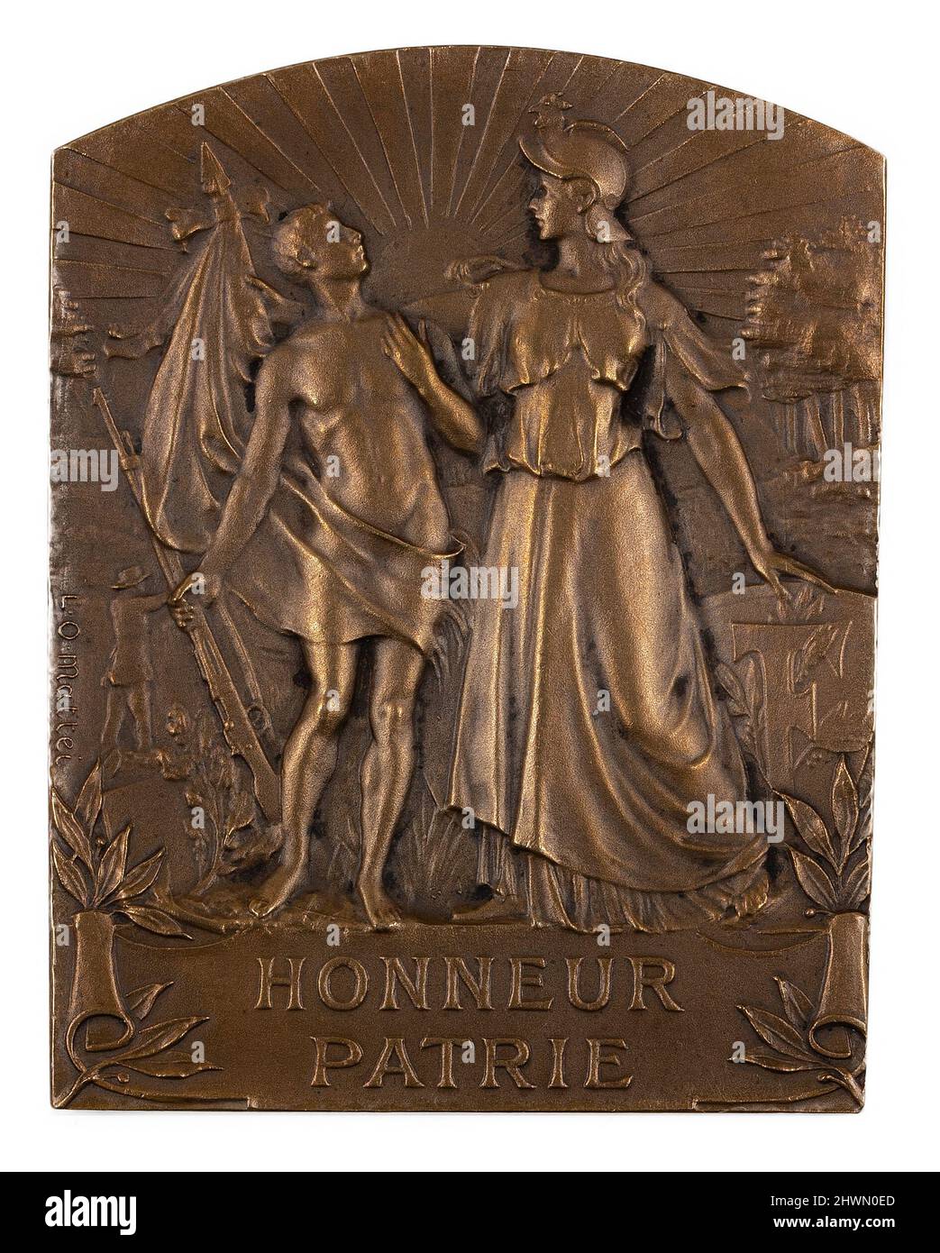 France Honneur-Patrie Rooster Award Medal. Mint: Paris Artist: Louis ...