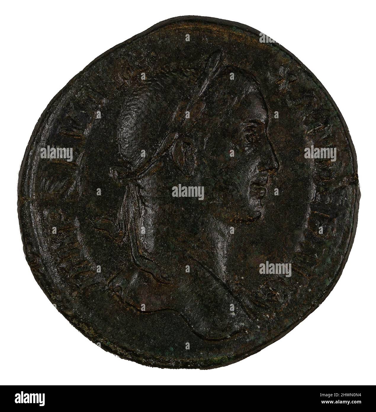 Sestertius of Severus Alexander, Emperor of Rome from Rome Stock Photo ...