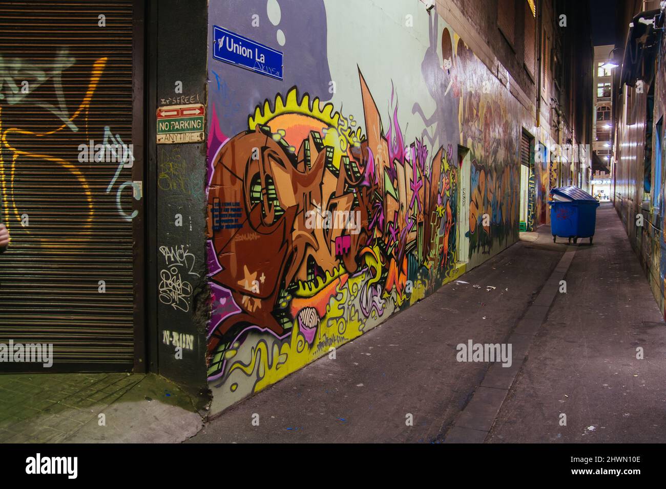 Union Lane Walls in Melbourne Australia Stock Photo - Alamy