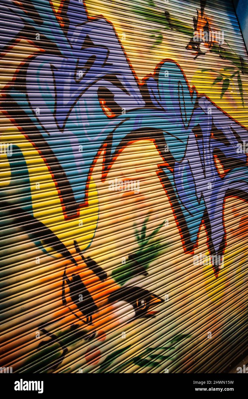 Union Lane Walls in Melbourne Australia Stock Photo - Alamy