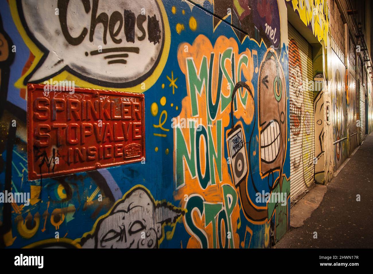 Union Lane Walls in Melbourne Australia Stock Photo - Alamy