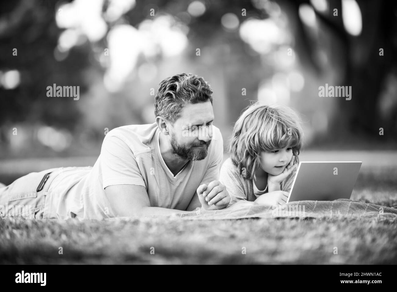 Child Holding Tablet Computer Business High Resolution Stock ...