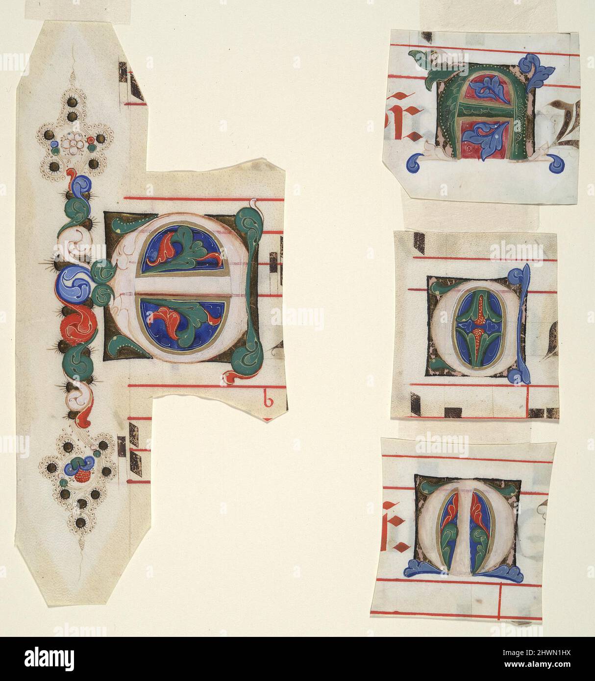 Illuminated initials. Artist: Unknown Stock Photo - Alamy