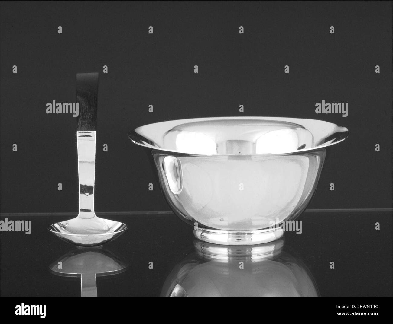Bowl and ladle. Maker: Allan Adler, American, 1916–2002 Stock Photo - Alamy