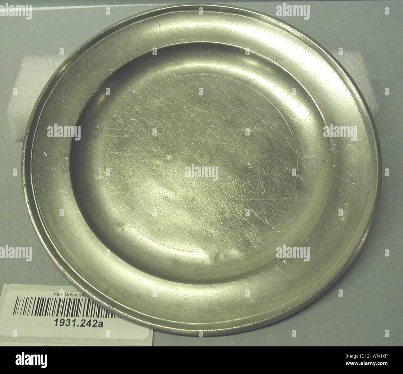 Plate. Maker: George Lightner, American, 1806–1815 Stock Photo - Alamy