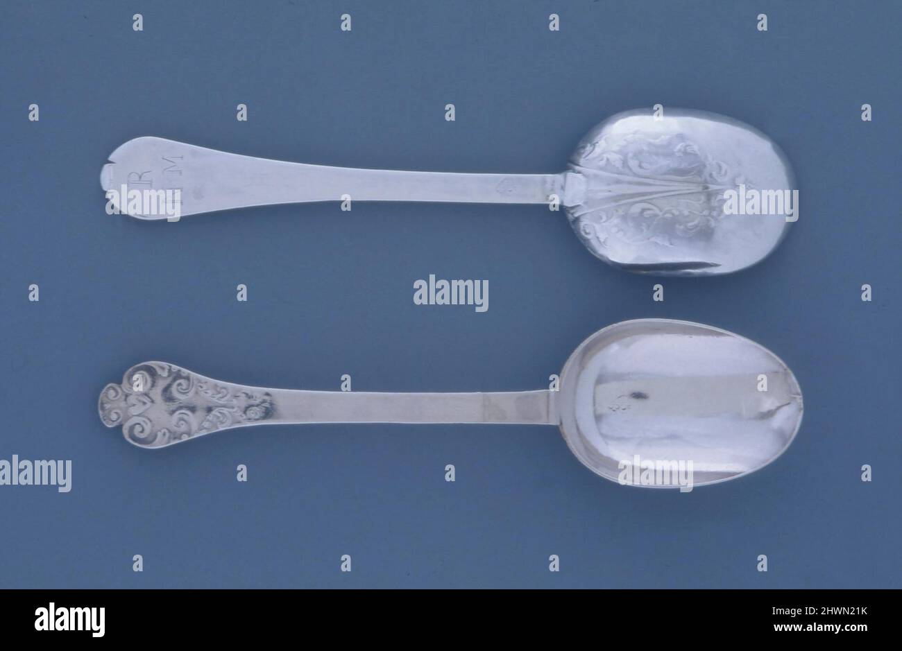 Spoon. Maker: Jeremiah Dummer, American, 1645–1718 Stock Photo - Alamy