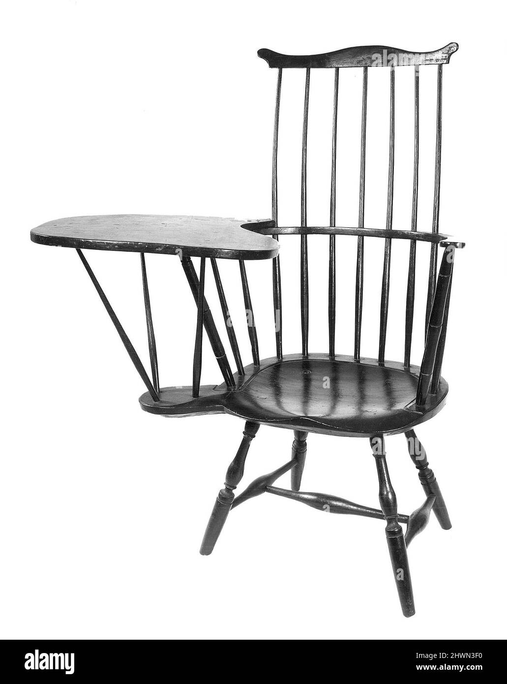 Chair, Writing Arm Windsor Stock Photo - Alamy