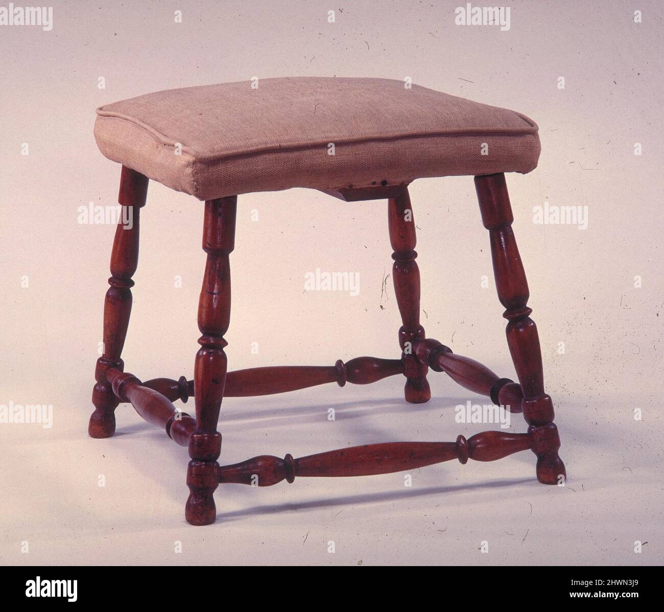 Pair of windsor type stools Stock Photo - Alamy