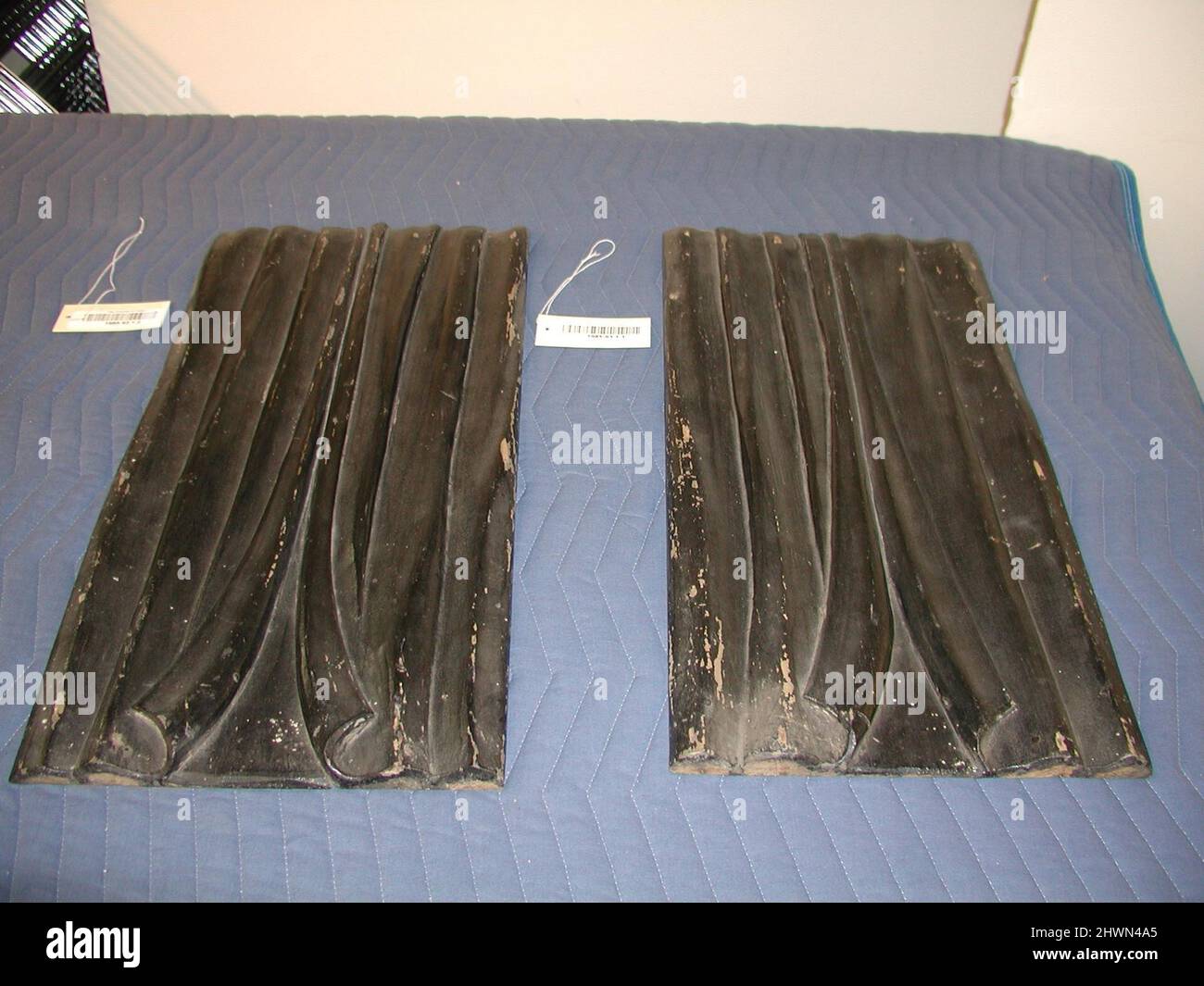 Carved Panels from a hearse Stock Photo - Alamy