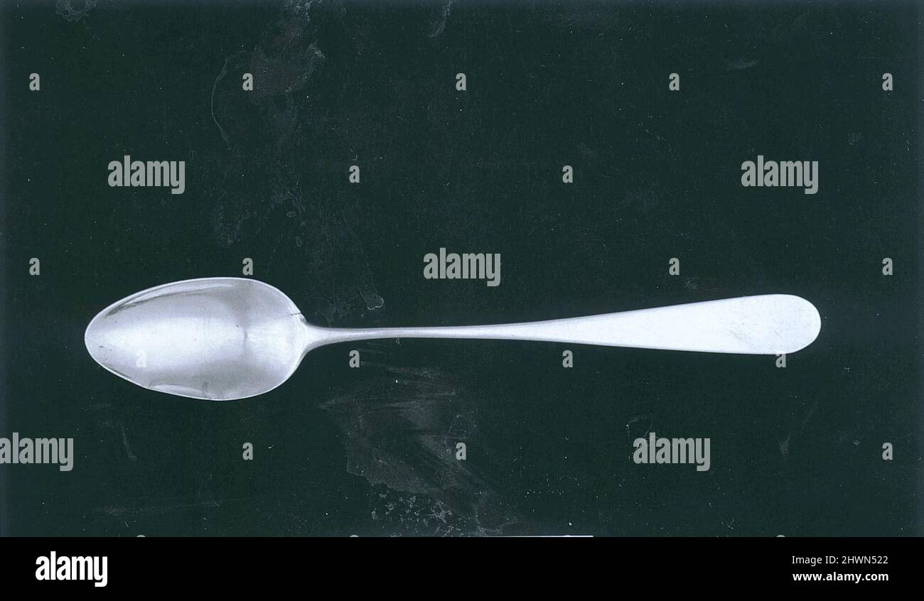 Teaspoon. Maker: Edward Corner, American, active ca. 1811 Stock Photo ...