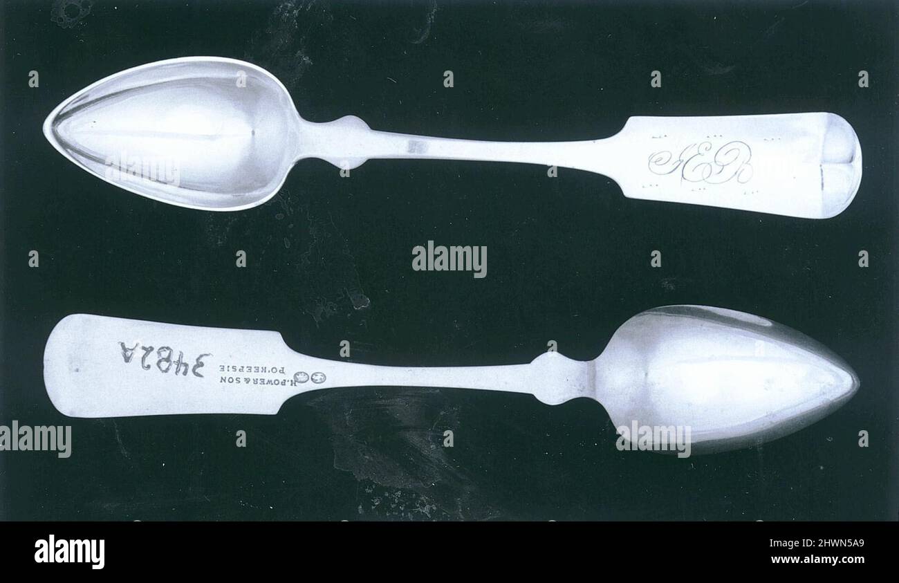 Six teaspoons. Maker: Henry Power and Son, American, active ca. 1849 ...