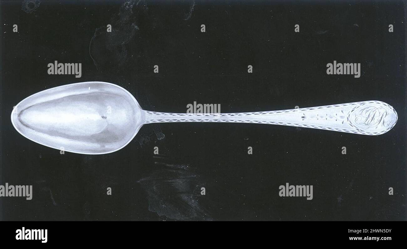 Tablespoon. Artist: Jeronimus Alstyne, American, 1736–1807 Stock Photo ...
