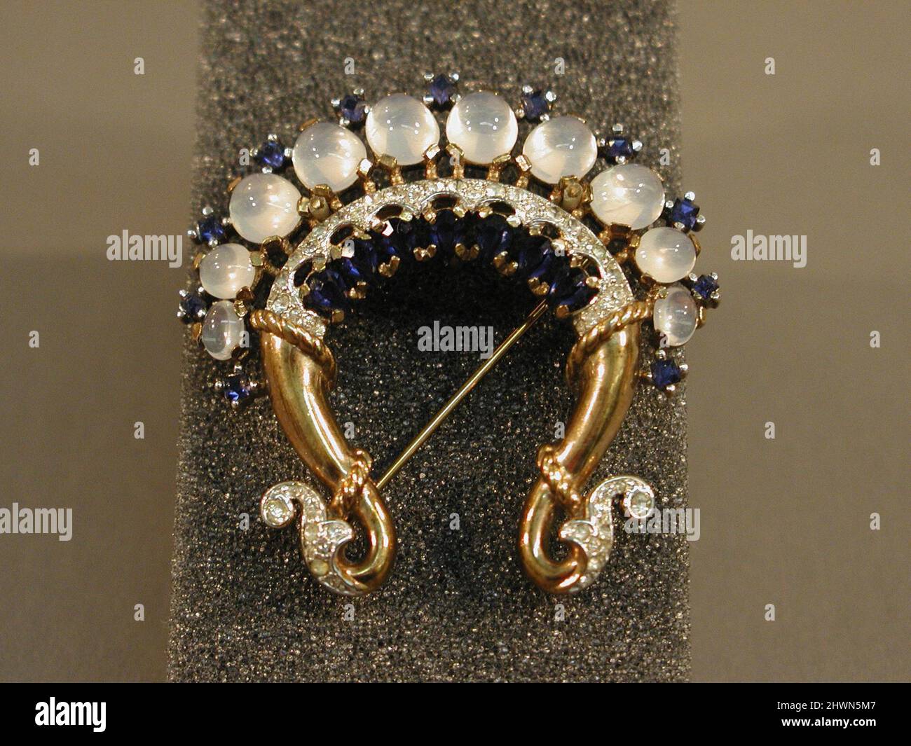“Clair de Lune” brooch. Designer: Alfred Philippe, American, born ...