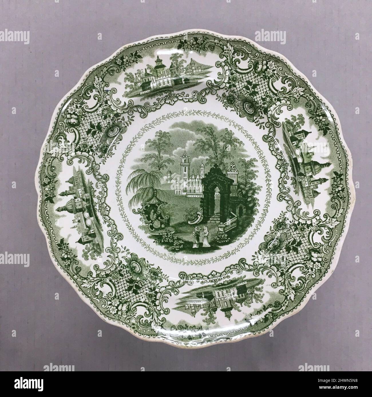 Plate, “Spanish Convent” Pattern. Maker: Olive Louise Dann, American ...