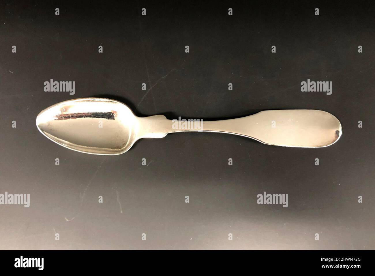 Spoon. Maker: Samuel Bell, American, 1798–1882 Stock Photo - Alamy