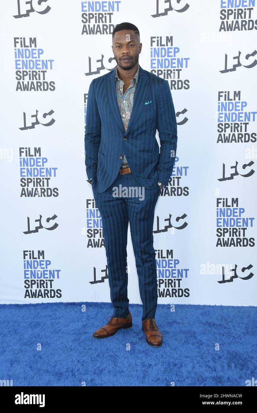 Sam Adegoke arrives at the 2022 Film Independent Spirit Awards held at ...