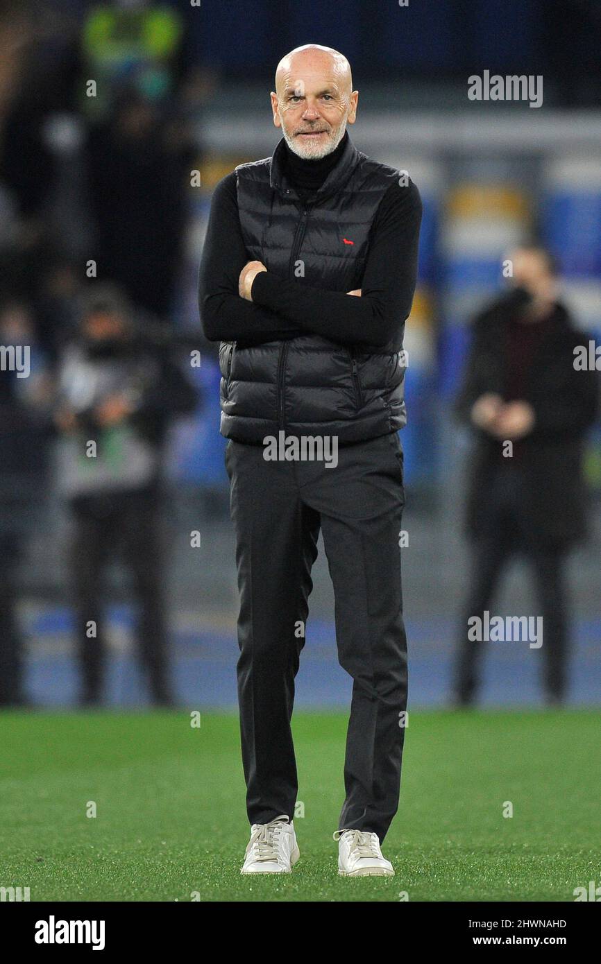 Stefano Pioli coach of Milan, during the match of the Italian Serie A ...