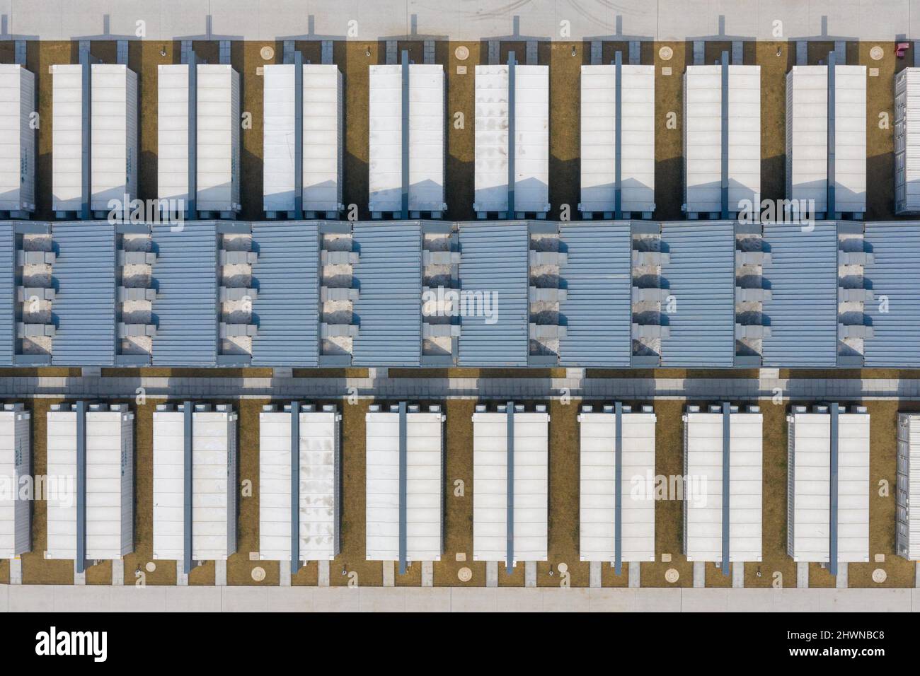 Aerial photo taken on March 4, 2019 shows the Jiangbei Energy storage ...