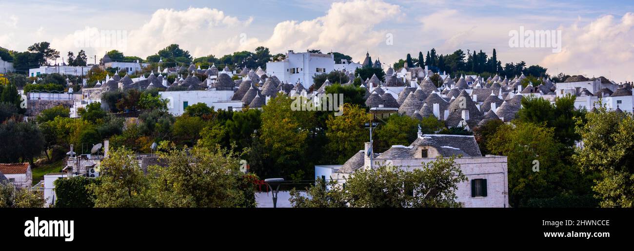 Famous Trulli houses in the city of Alberobello in Italy Stock Photo ...